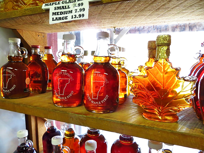 Liquid amber in bottles shaped like art. Each one holds the secret to pancake perfection.