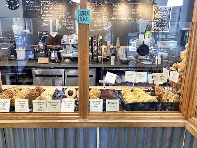 Cookie real estate that's worth every penny. The kind of display case that makes adults press their noses against the glass like kids.