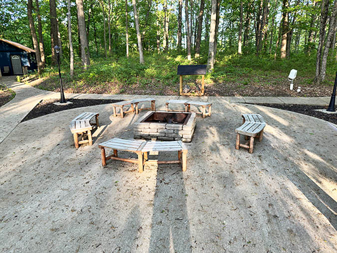 Gather 'round the fire pit where stories flow like mead and starlight replaces electric glare &ndash; medieval networking at its finest.