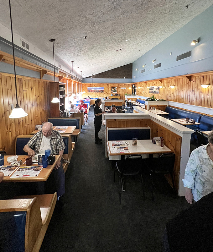 Every booth tells a story of family gatherings, first dates, and regular customers who've made this their second kitchen for decades.