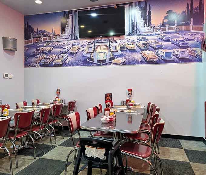 Spacious dining areas with vintage touches ensure every meal feels special, whether you're celebrating or just craving prime rib.