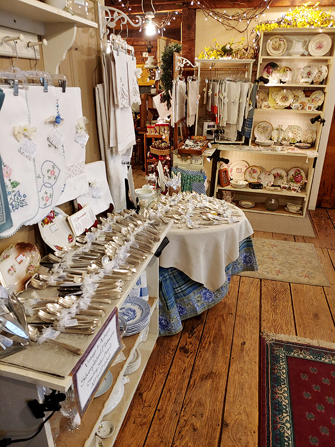 From vintage lunch boxes to classic tools, these shelves offer a museum-worthy collection of everyday Americana through the decades.