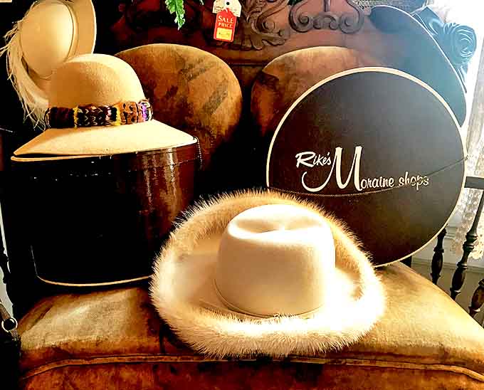 A collection of vintage hats from Rike's Moraine shops recalls an era when no fashionable outfit was complete without proper headwear.
