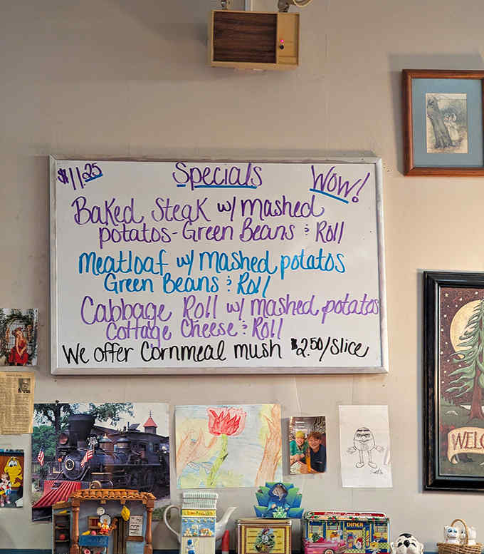 Today's specials promise comfort food nirvana &ndash; handwritten with enthusiasm and exclamation points that say "We mean business!"