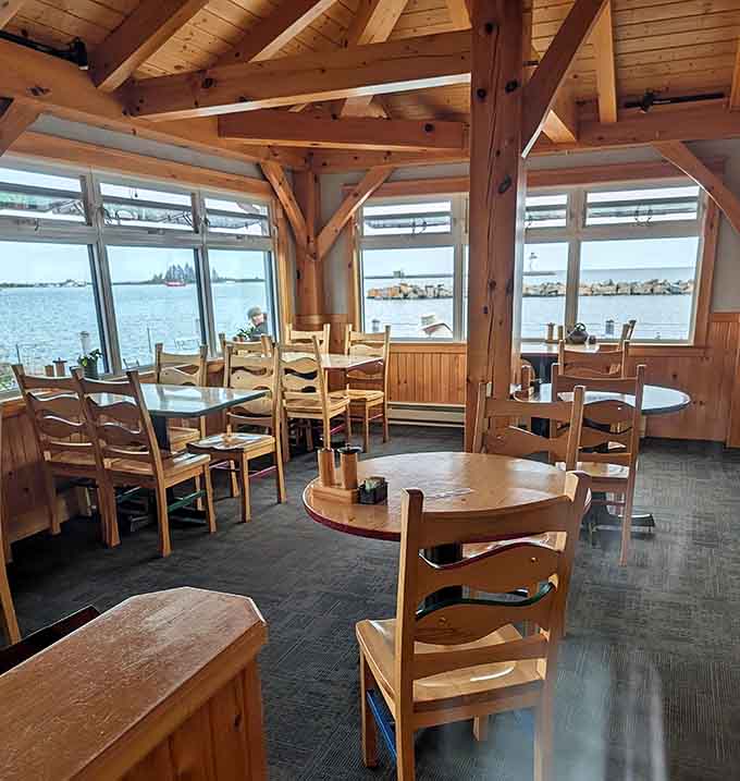 More cozy interior angles showcasing the casual-but-thoughtful design that makes lingering over lunch feel right.