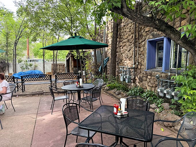 The patio where Flagstaff's perfect weather meets your perfect meal in a match made in outdoor dining heaven.