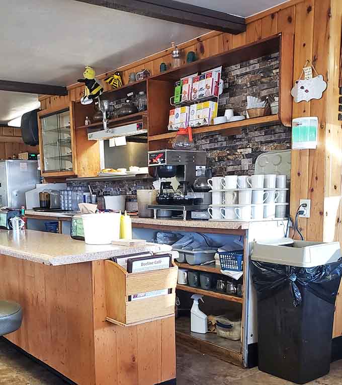 Behind the scenes, the kitchen hums with the organized chaos that produces plate after plate of breakfast perfection for hungry customers.