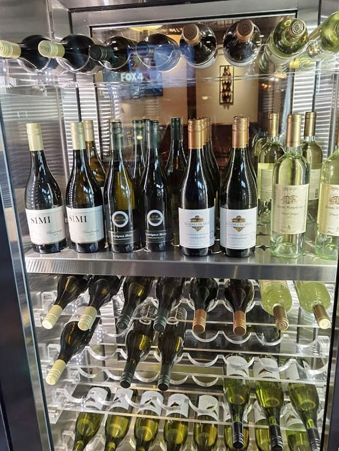 A well-curated wine selection proves this bakery takes all its beverages seriously, not just coffee.