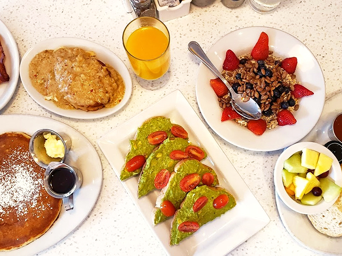 Breakfast of champions? More like breakfast of food lovers! This spread is a morning masterpiece.
