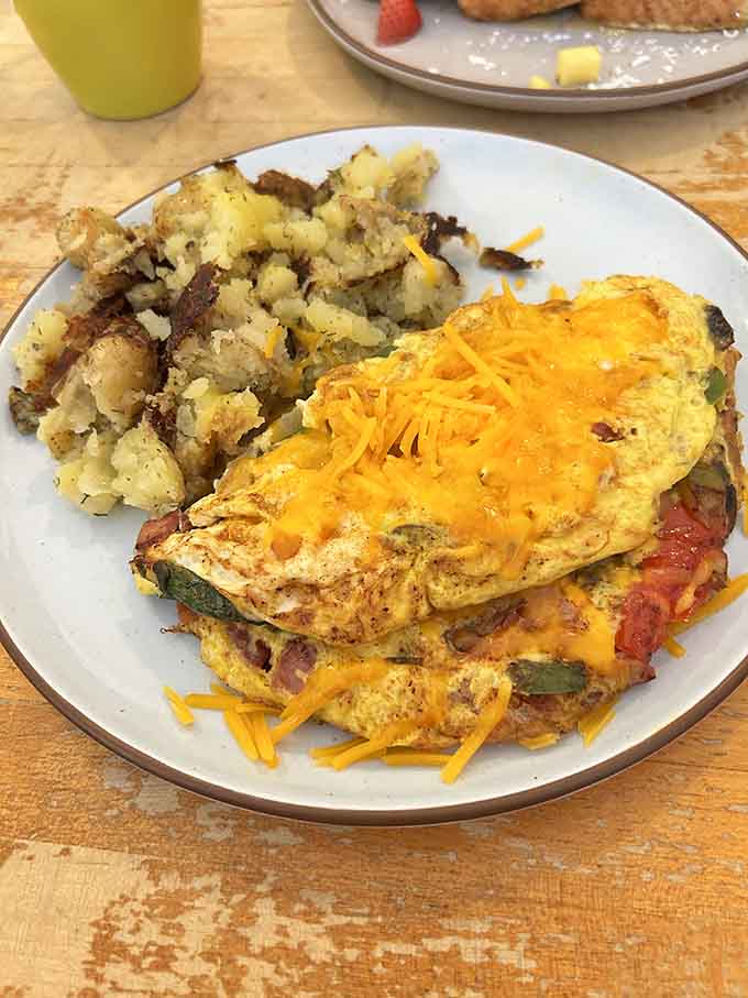 This breakfast plate is what happens when someone actually cares about making your morning meal memorable and delicious.
