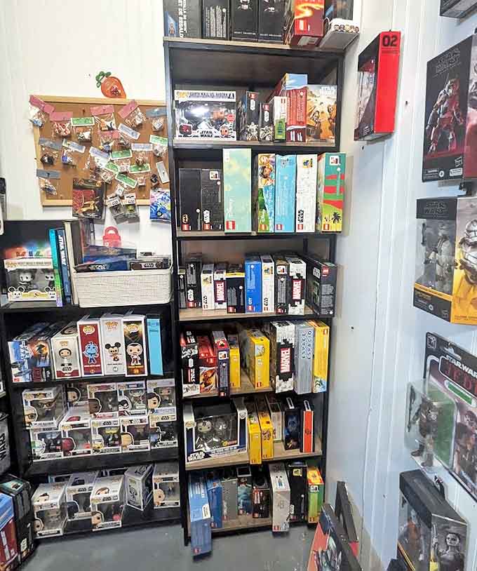 Star Wars figures, vintage games, and pop culture treasures &ndash; a time capsule of childhood delights that spark recognition across generations.