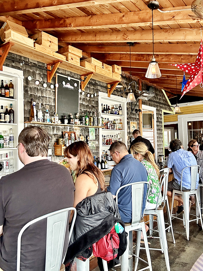 Happy patrons line the bar, a testament to Havana's ability to create a space where everyone feels welcome.
