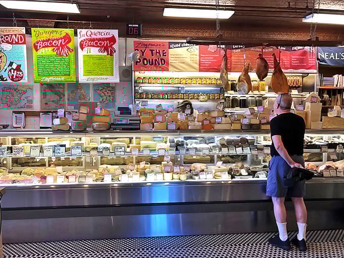 The refrigerated case &ndash; because sometimes you need milk with your donuts or a cold drink to wash down perfection.