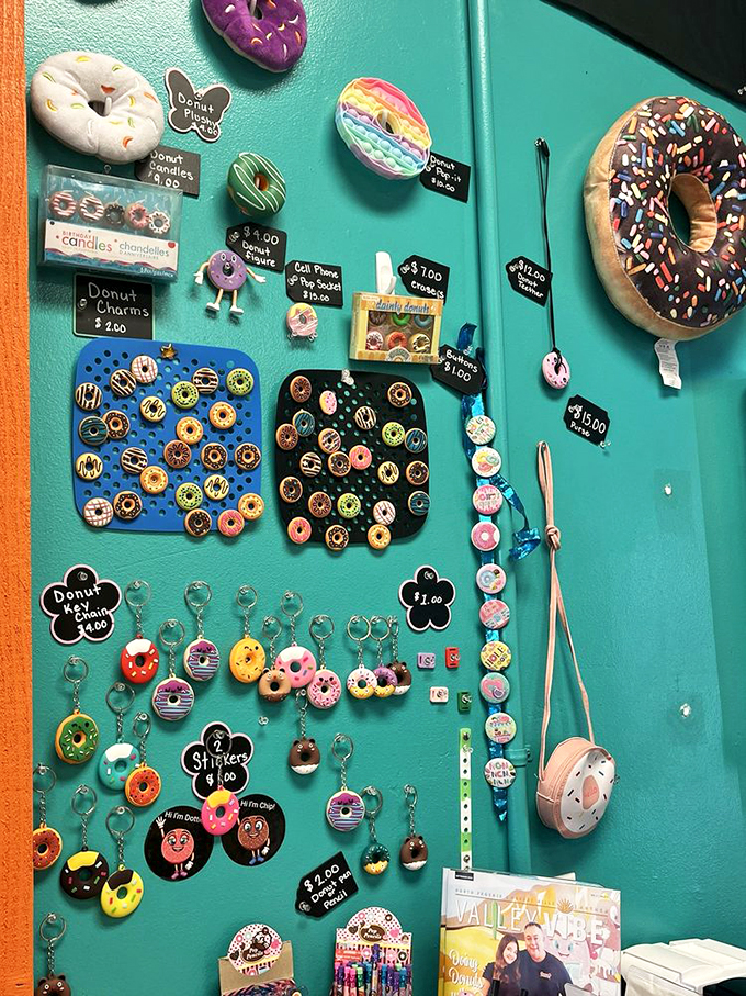 For those times when eating donuts isn't enough, now you can wear, carry, and decorate with them too. It's a lifestyle, people!