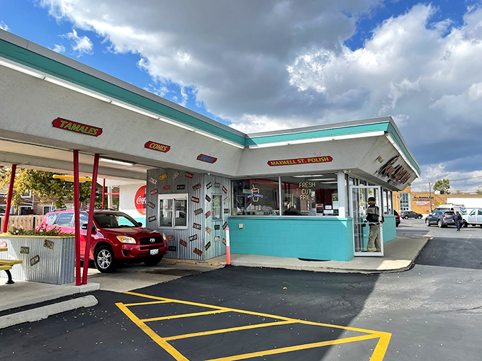 Park your appetite here! This isn't just a drive-in, it's a portal to simpler times. Where good food meets great memories, no DeLorean required.