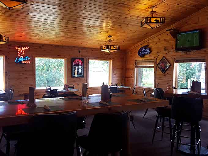 The spacious dining area accommodates everyone from solo diners to large family gatherings, all united in their appreciation for good food.