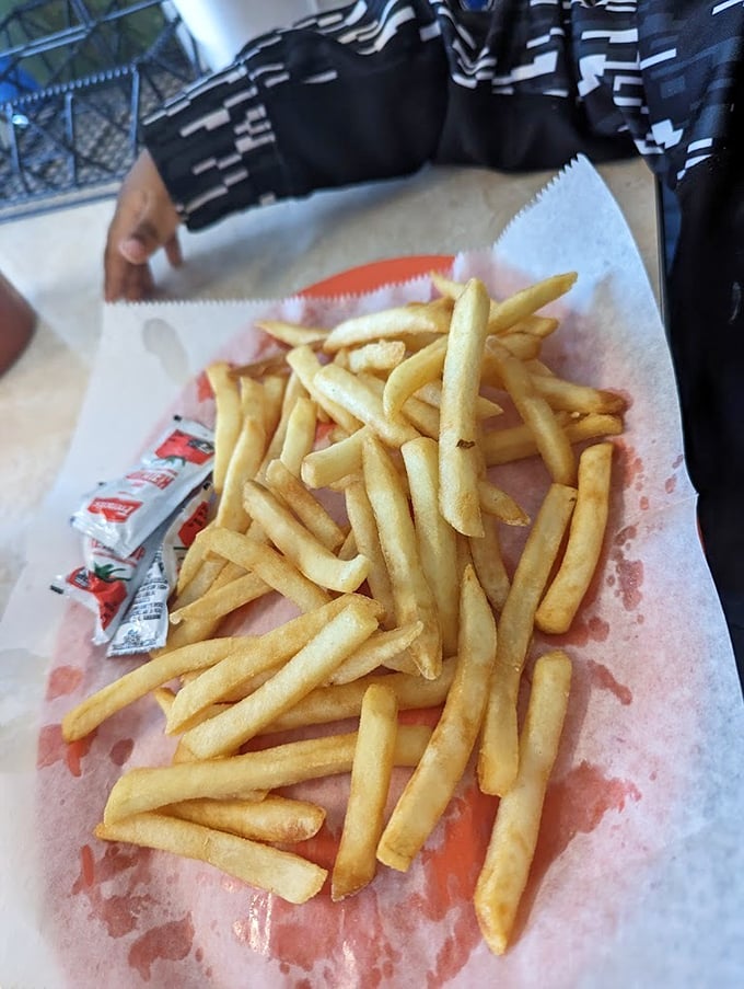 Plot twist: fantastic fries at a Mexican joint! Crispy, perfectly seasoned, and ready to challenge your allegiance to ketchup. Dip them in salsa for a flavor revelation.