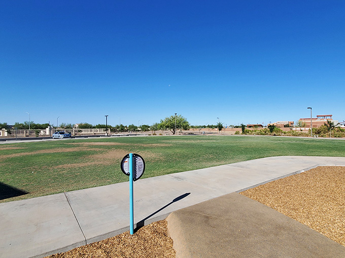 The well-maintained grounds and clean facilities show that this park is clearly loved and respected by its community.