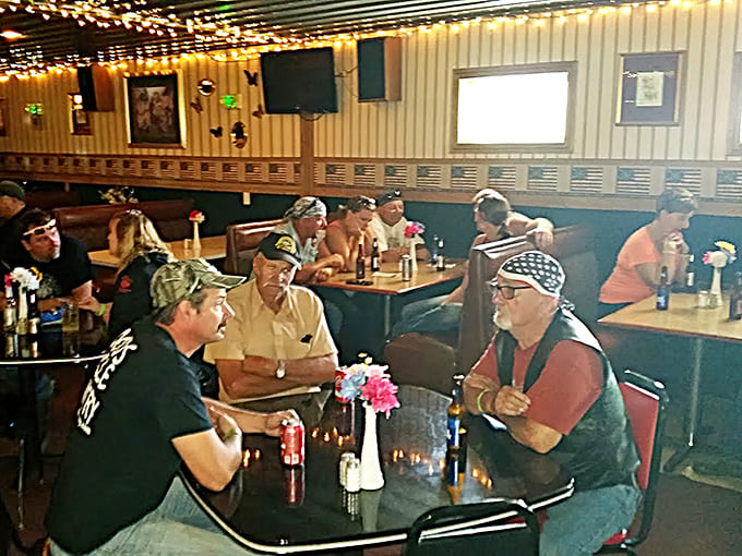 Regulars gather like it's their living room, which basically it is, just with better food and more TVs.