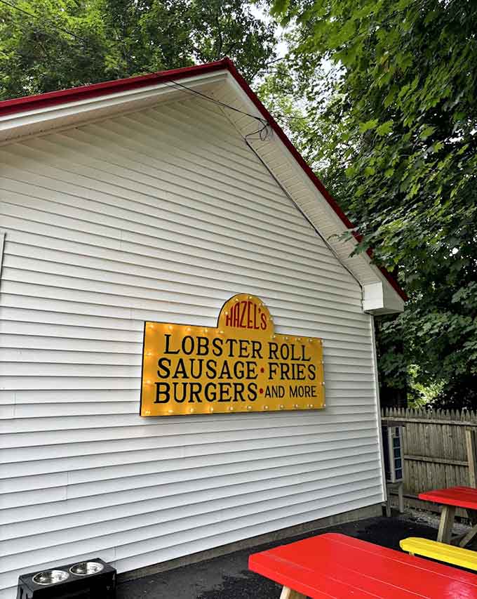 The simple sign on the building tells you everything you need to know about what awaits inside.