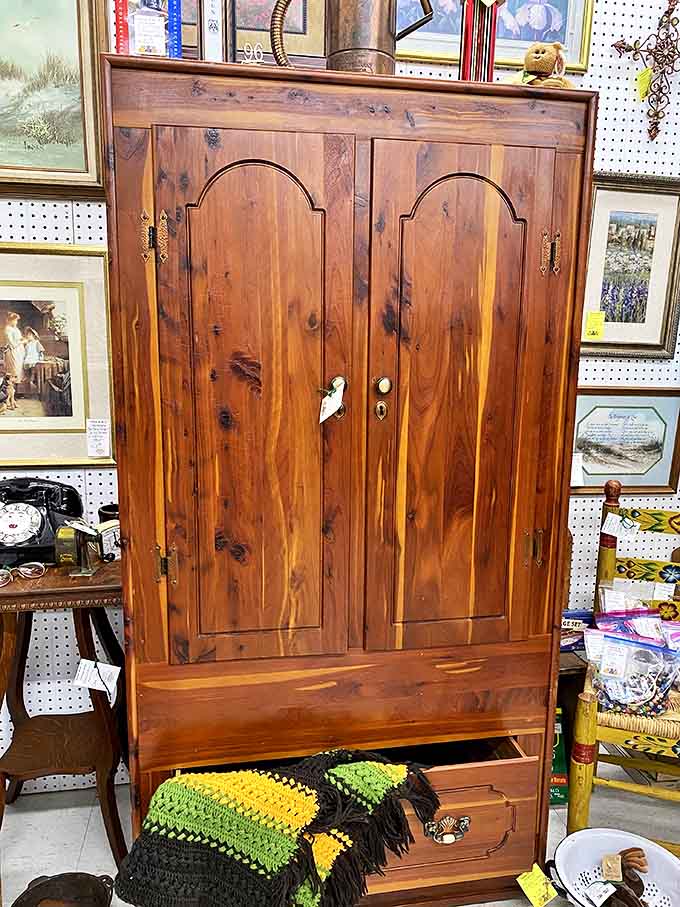 This cedar wardrobe doesn't just store clothes &ndash; it transports them (and you) to an era when furniture was built to last generations.