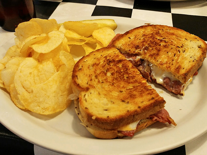 Gooey cheese meets savory ham in this grilled sandwich masterpiece. It's the comfort food hug you didn't know you needed.