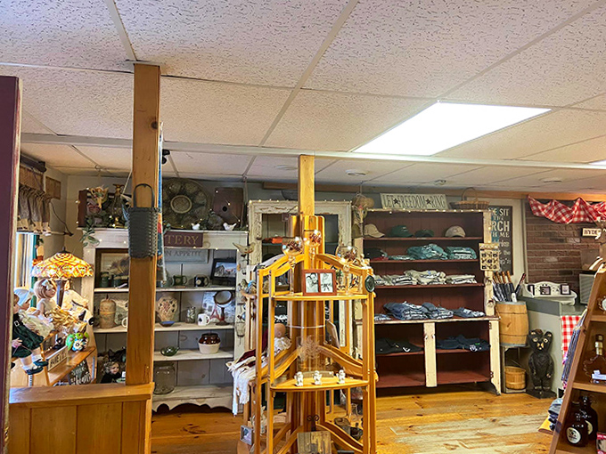 Every shelf holds Vermont treasures &ndash; from handcrafted souvenirs to local foods, creating a wonderland of browsing between bites.