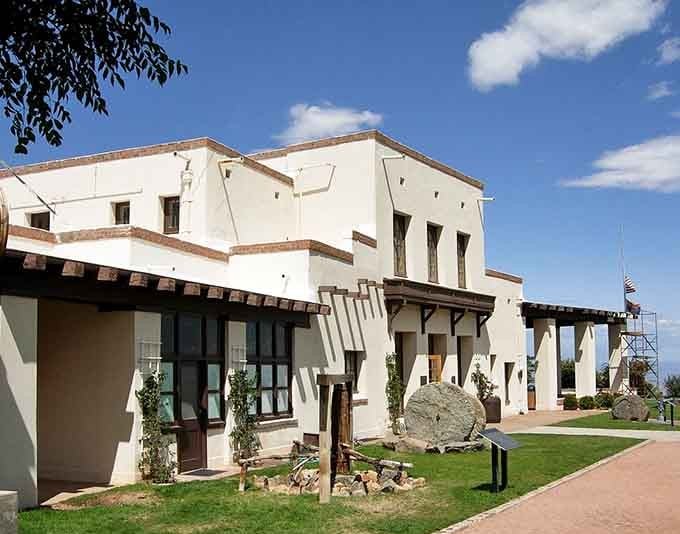 The Douglas Mansion stands as a testament to mining-era wealth, its grand structure now housing exhibits that chronicle Jerome's transformation from copper boomtown to artistic haven.