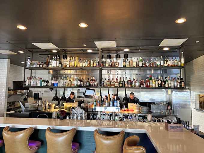 Diners settle in at various tables, united in their excellent decision to eat here tonight instead of anywhere else.