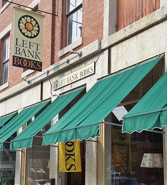 Left Bank Books invites literary exploration under its distinctive green awnings, promising discoveries that won't appear in your algorithm-driven recommendations.