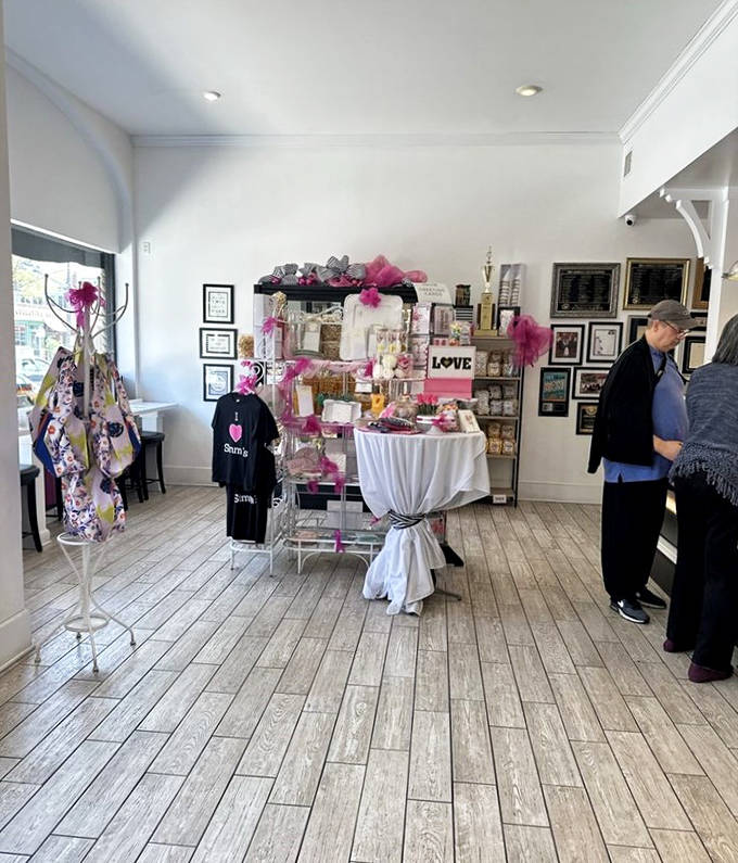 Beyond just baked goods, Simma's offers charming merchandise for those who want to take a piece of the magic home.