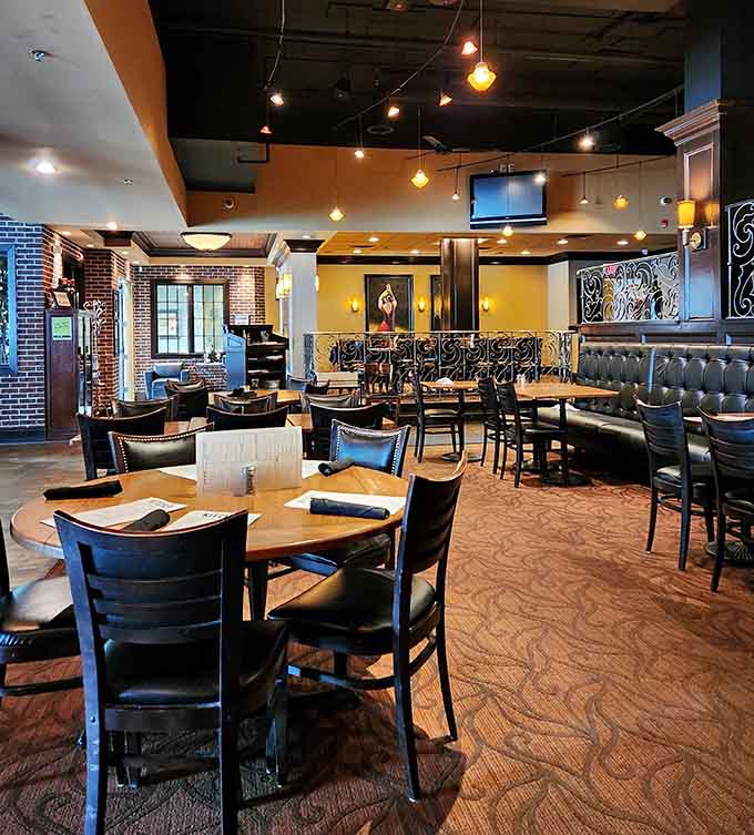 The main dining area balances openness with intimacy, creating a versatile space that works for any dining occasion you can imagine.