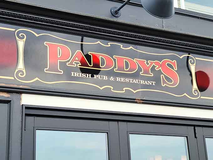 The Paddy's sign announces your arrival at a place where Irish hospitality meets Maine charm in the most delicious way imaginable.