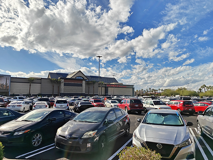 The packed parking lot tells its own story &ndash; Scheels isn't just a store but a destination drawing visitors from across Arizona.