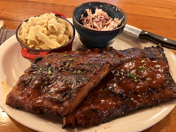 Fall-off-the-bone ribs with perfect sides &ndash; comfort food elevated to art form through careful technique and quality ingredients.