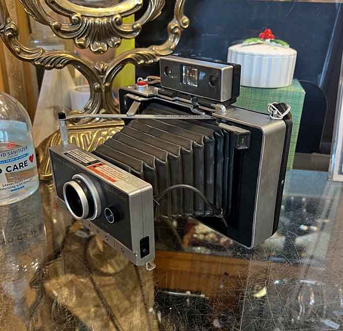 This vintage camera once captured precious family moments on actual film, back when photography required patience and skill, not filters.
