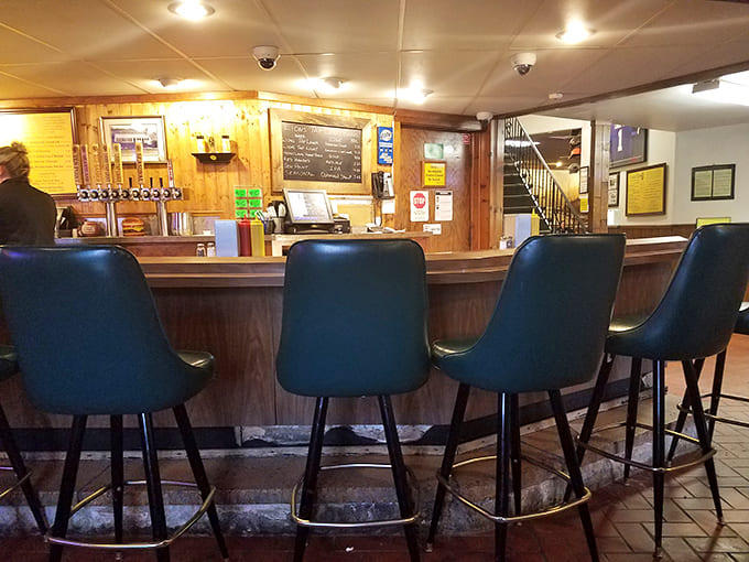 Bar seating for those who want a front-row view of the action, where you can watch your burger being prepared with care.