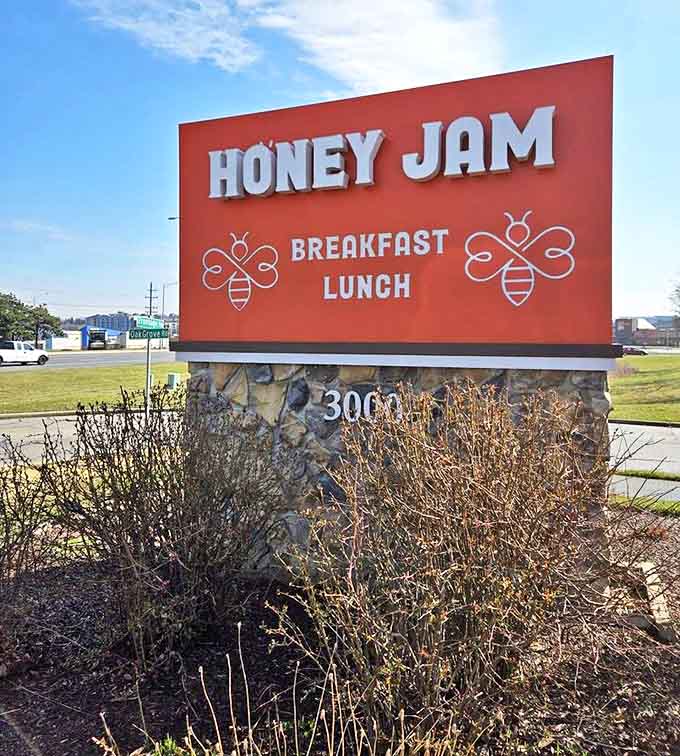 Signage: Like a lighthouse for the breakfast-starved, the roadside beacon guides morning pilgrims toward pancake salvation.