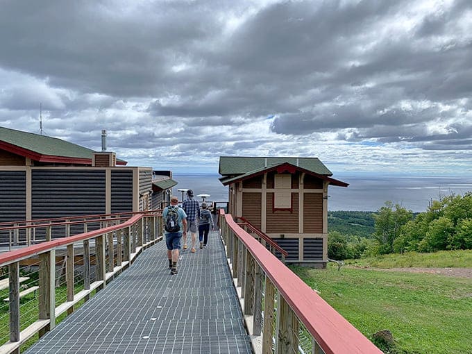 Young explorers discover that gondola rides beat car rides by approximately one million percent on the fun scale.