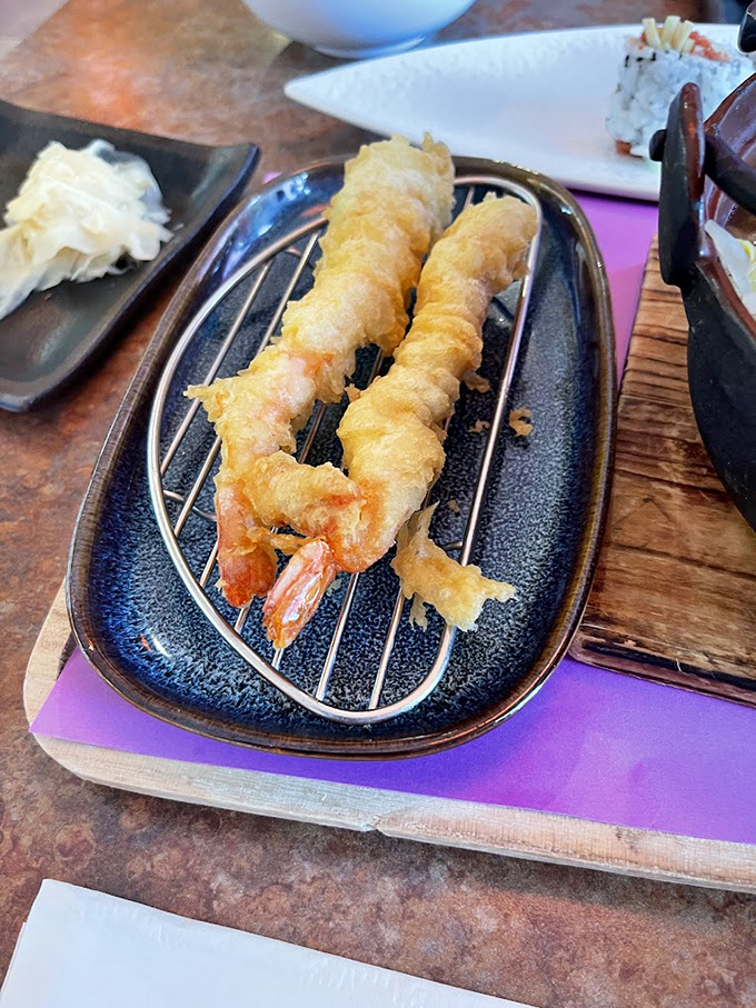 Golden, crispy tempura shrimp that looks like it just stepped out of a Japanese cooking show&mdash;perfectly light and impossibly crisp.