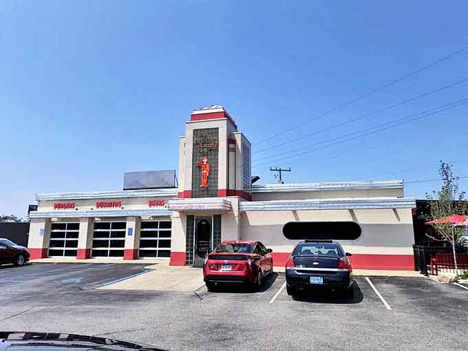 Plenty of parking means you can focus on the important decisions, like which sauce to order, rather than circling the block endlessly like some kind of hungry vulture.