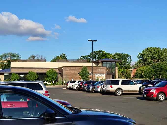 A full parking lot is usually a good sign, and here it means locals know something worth knowing.