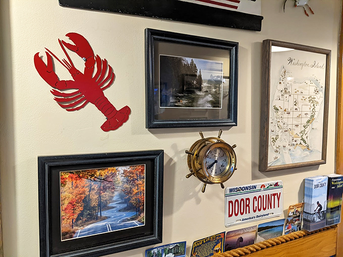 A gallery of maritime memories and local charm. Each picture tells a story, but the real masterpiece is on your plate.