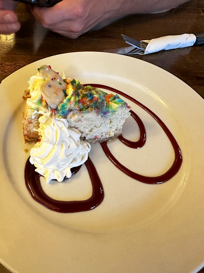 A slice of heaven with a twist! This technicolor cheesecake is like eating a delicious rainbow.