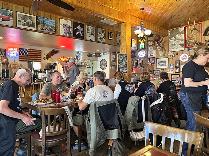 A full house speaks volumes &ndash; travelers and locals alike gather to share meals and stories, creating the unmistakable buzz of a truly special dining establishment.