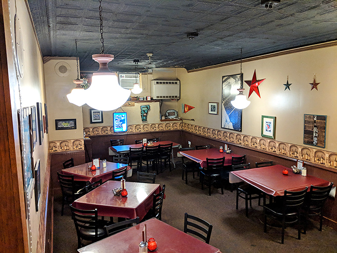 The dining room's unpretentious charm comes from years of serving families, first dates, and regular Tuesday night dinners with equal care.