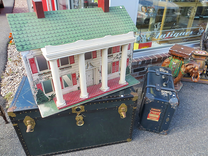 Honey, I shrunk the American Dream! This dollhouse is the perfect fixer-upper for your miniature real estate empire.