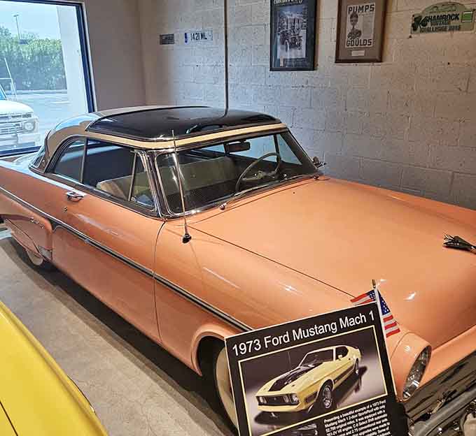 This Ford Mustang represents the muscle car era when horsepower was king and fuel economy was someone else's problem entirely.