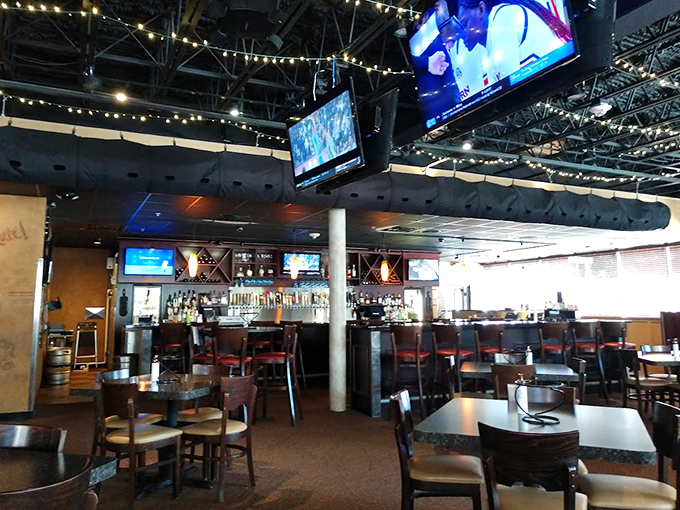 Strategic lighting and comfortable seating create the perfect backdrop for making memories over meals that transport you straight to Italy.