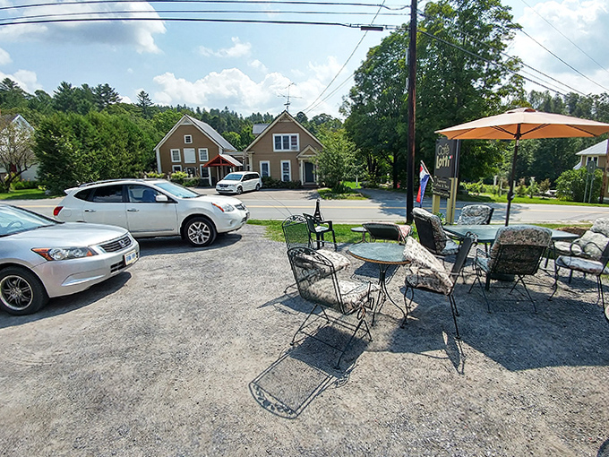 Outdoor seating for those perfect Vermont days when the only thing better than great food is enjoying it in fresh mountain air.
